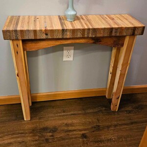Reclaimed Wood Hall Table - Etsy