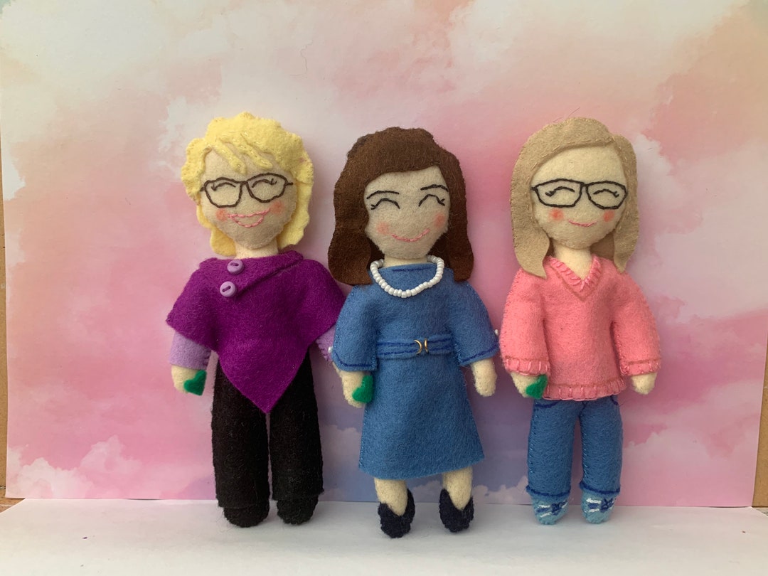 Custom Mini Me, Lookalike Selfie Doll, Custom Made Felt Art Doll - Etsy