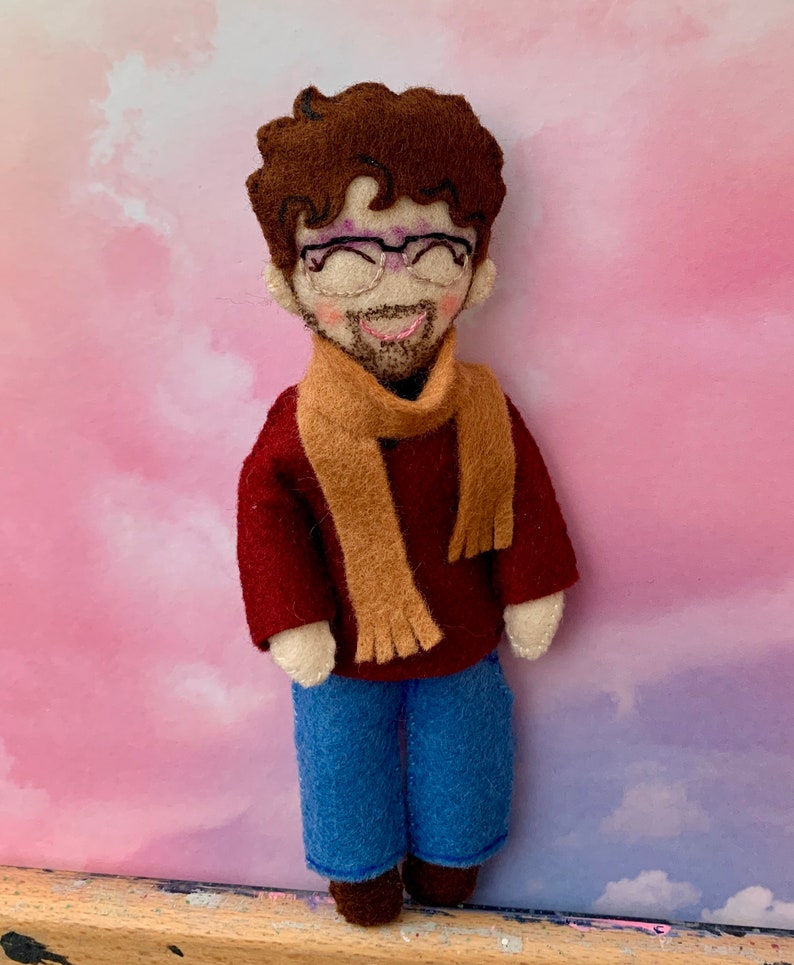 Custom Mini Me, Lookalike Selfie Doll, Custom Made Felt Art Doll - Etsy