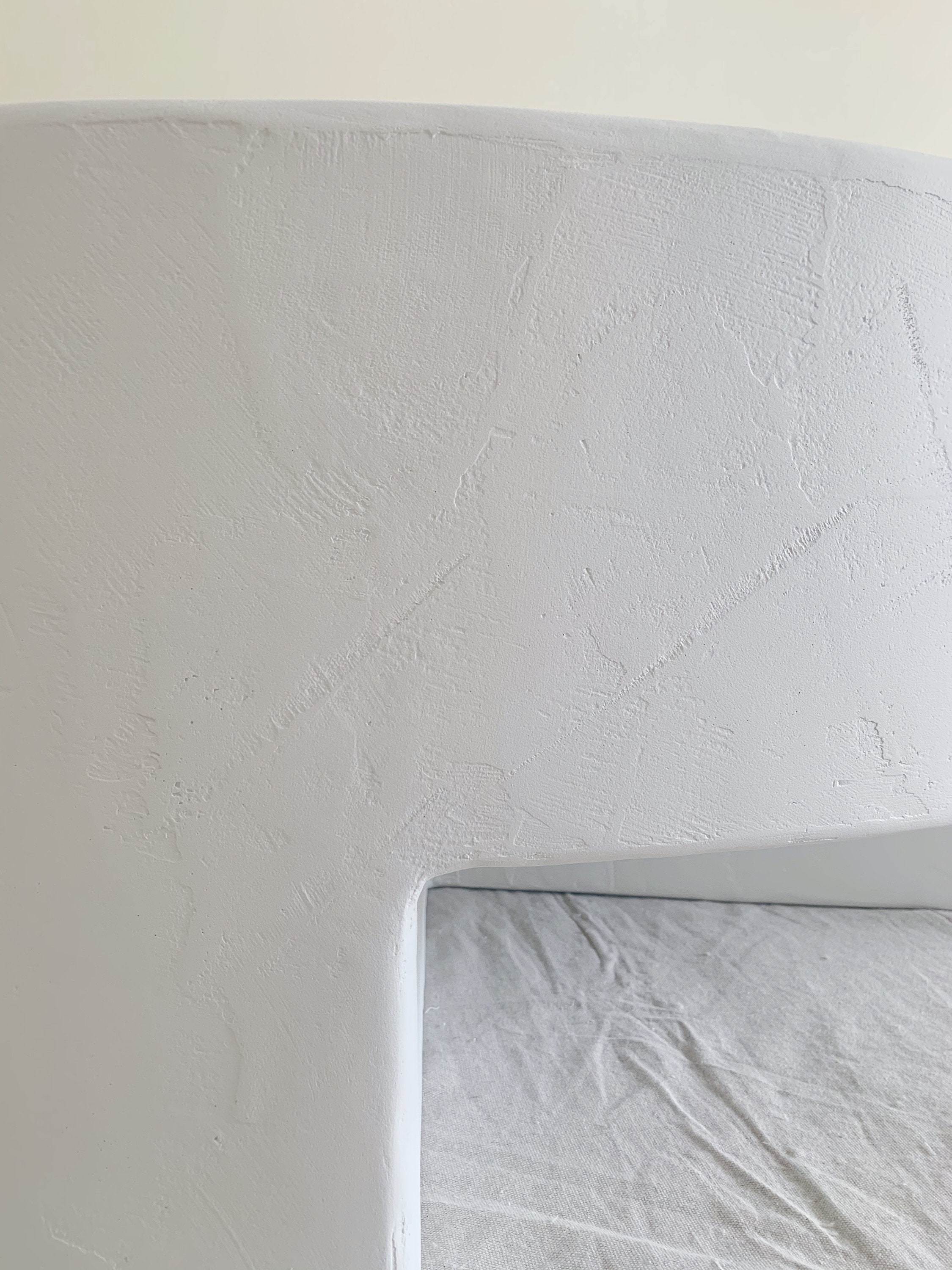 The Reed Plaster Round Coffee Table | Etsy