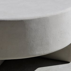 The Reed Plaster Round Coffee Table - Etsy