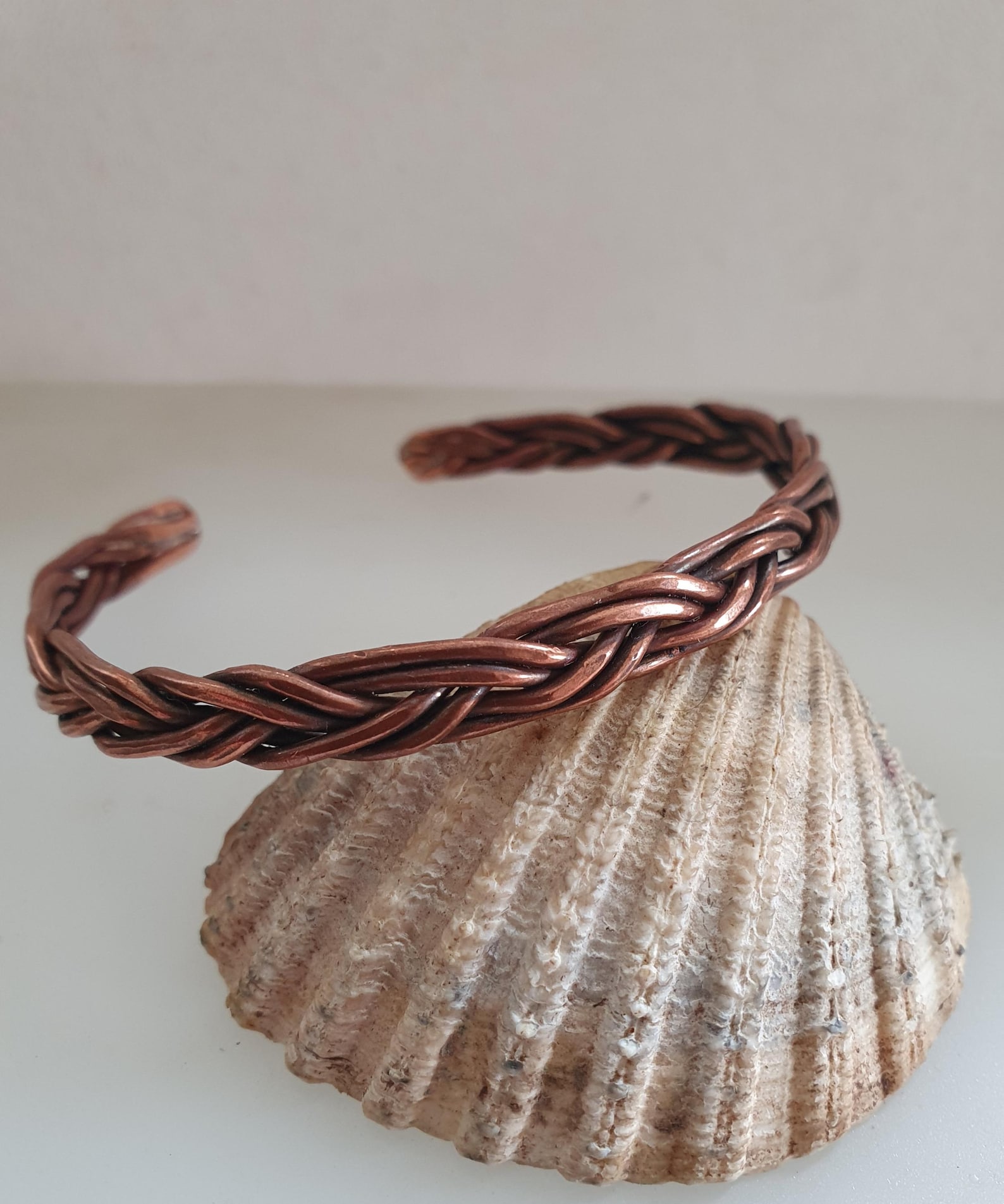 Handmade Pure Copper Braid Cuff Bracelet - Etsy