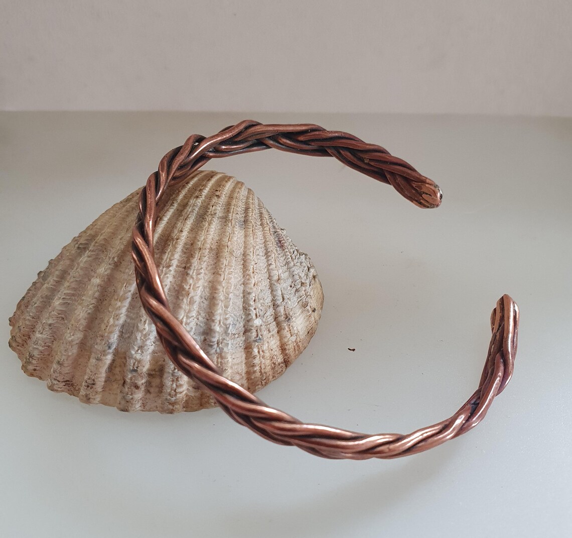 Handmade Pure Copper Braid Cuff Bracelet - Etsy