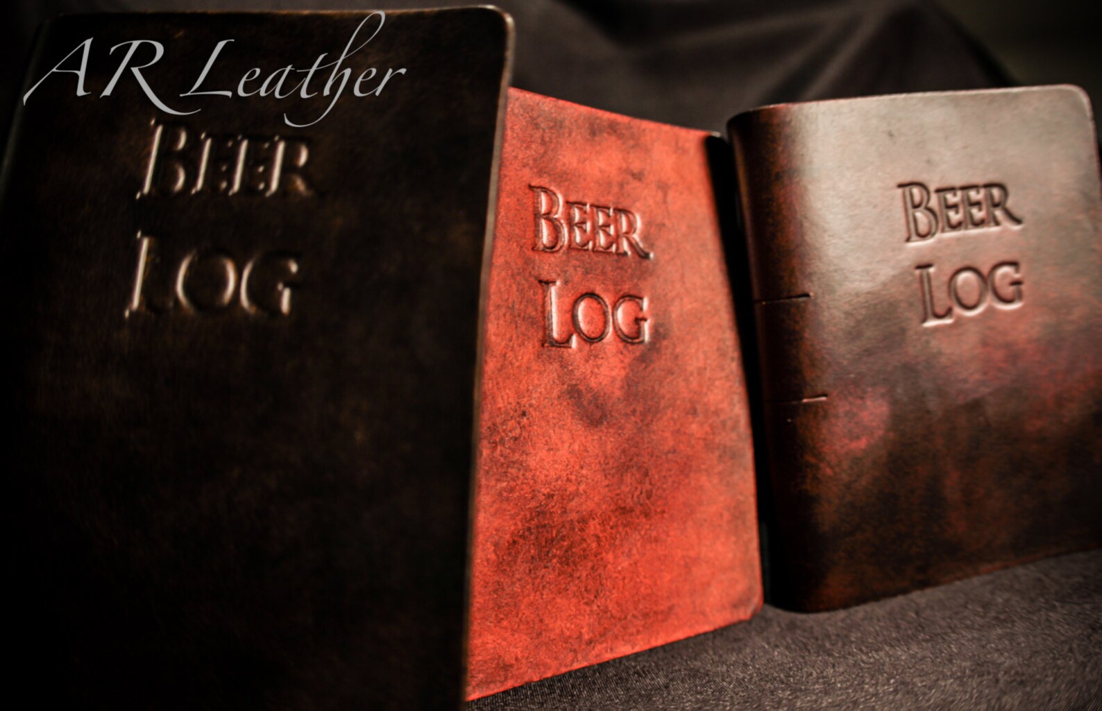 Handmade Leather Beer Journal-customized With Initials - Etsy