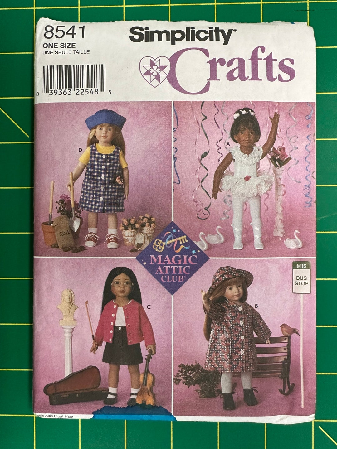 Vintage 1998 Simplicity 8541 Pattern UNCUT Doll Clothes for 18” Magic ...