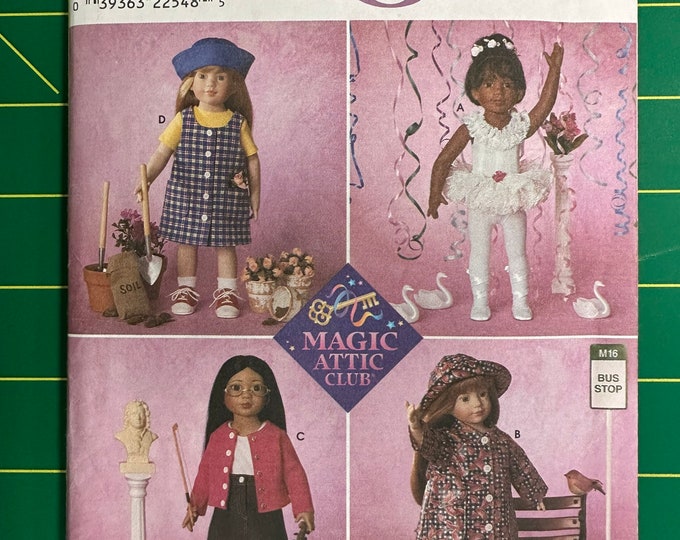 Vintage 1998 Simplicity 8541 Pattern UNCUT Doll Clothes for 18” Magic ...