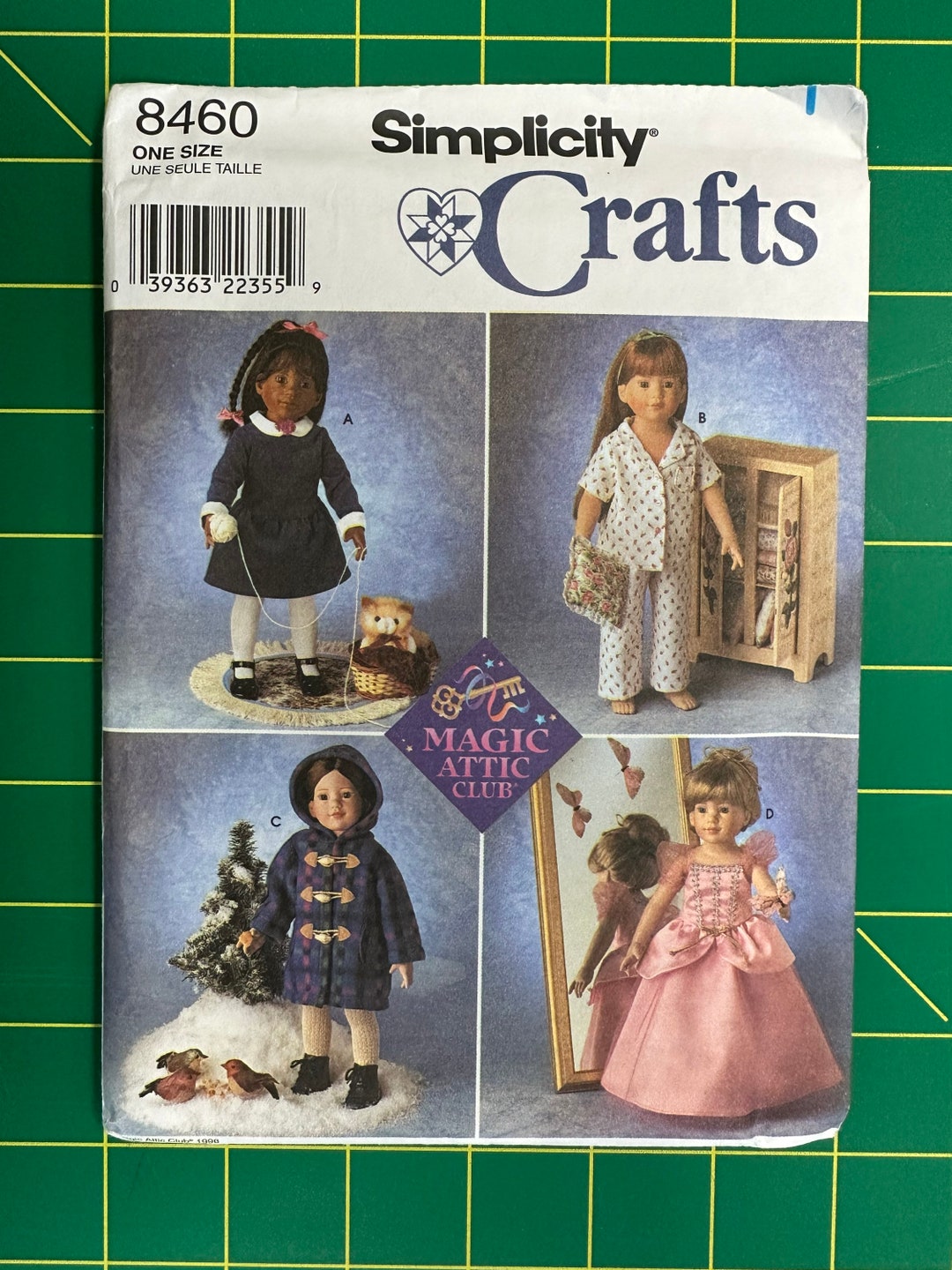 Vintage 1998 Simplicity 8460 Pattern UNCUT Doll Clothes for 18 Magic ...