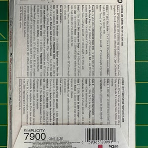 Vintage 1997 Simplicity 7900 Pattern UNCUT 18” Doll Clothes Pattern - Etsy