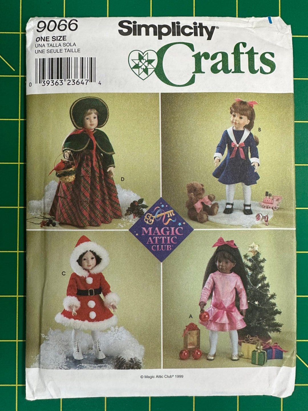 Vintage 1999 Simplicity 9066 Pattern UNCUT Doll Clothes for 18” Magic ...