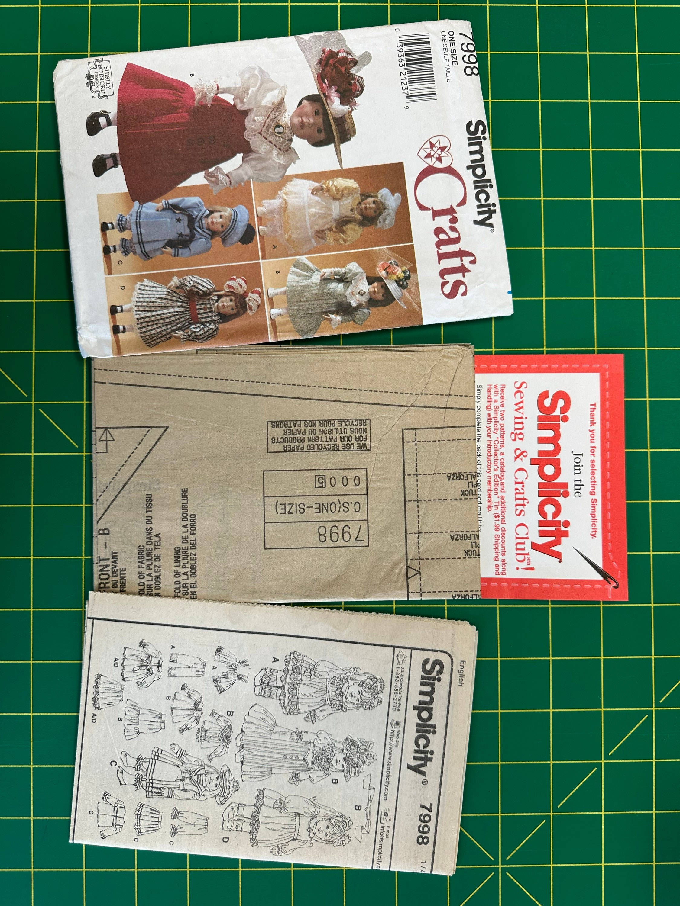 Vintage 1997 Simplicity 7998 Pattern UNCUT Doll Clothes for 18 Dolls - Etsy