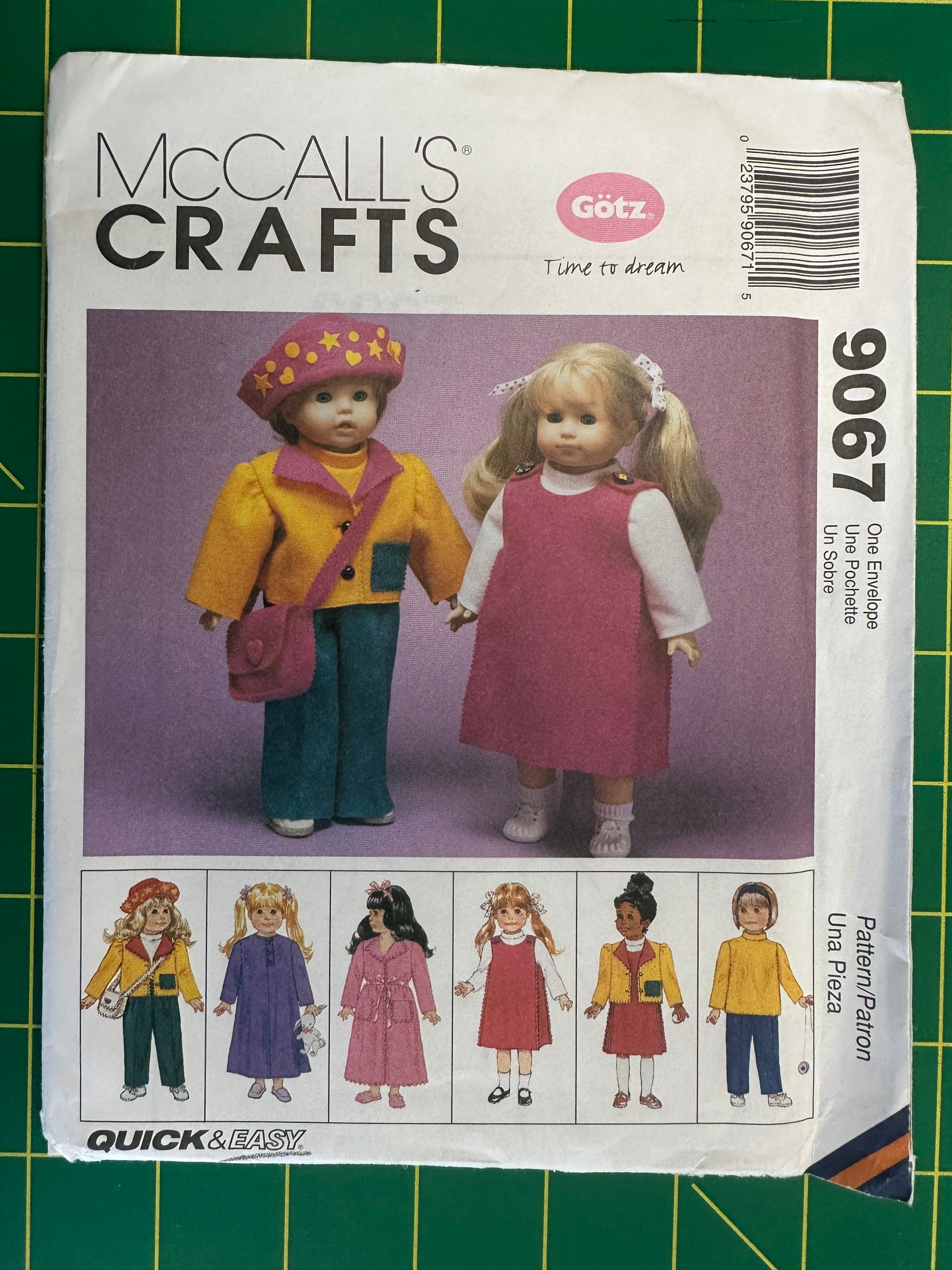 Vintage 1997 Mccalls 9067 UNCUT 18 Doll Clothes Pattern - Etsy