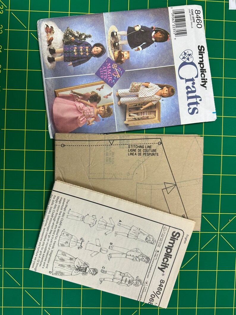 Vintage 1998 Simplicity 8460 Pattern UNCUT Doll Clothes for 18 Magic ...
