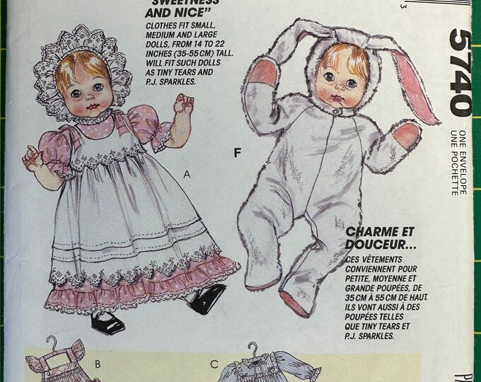 Vintage 1998 Simplicity 8541 Pattern UNCUT Doll Clothes for 18” Magic ...