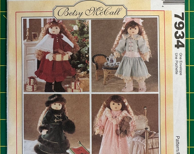 Vintage 1997 Simplicity 7998 Pattern UNCUT Doll Clothes for 18” Dolls ...