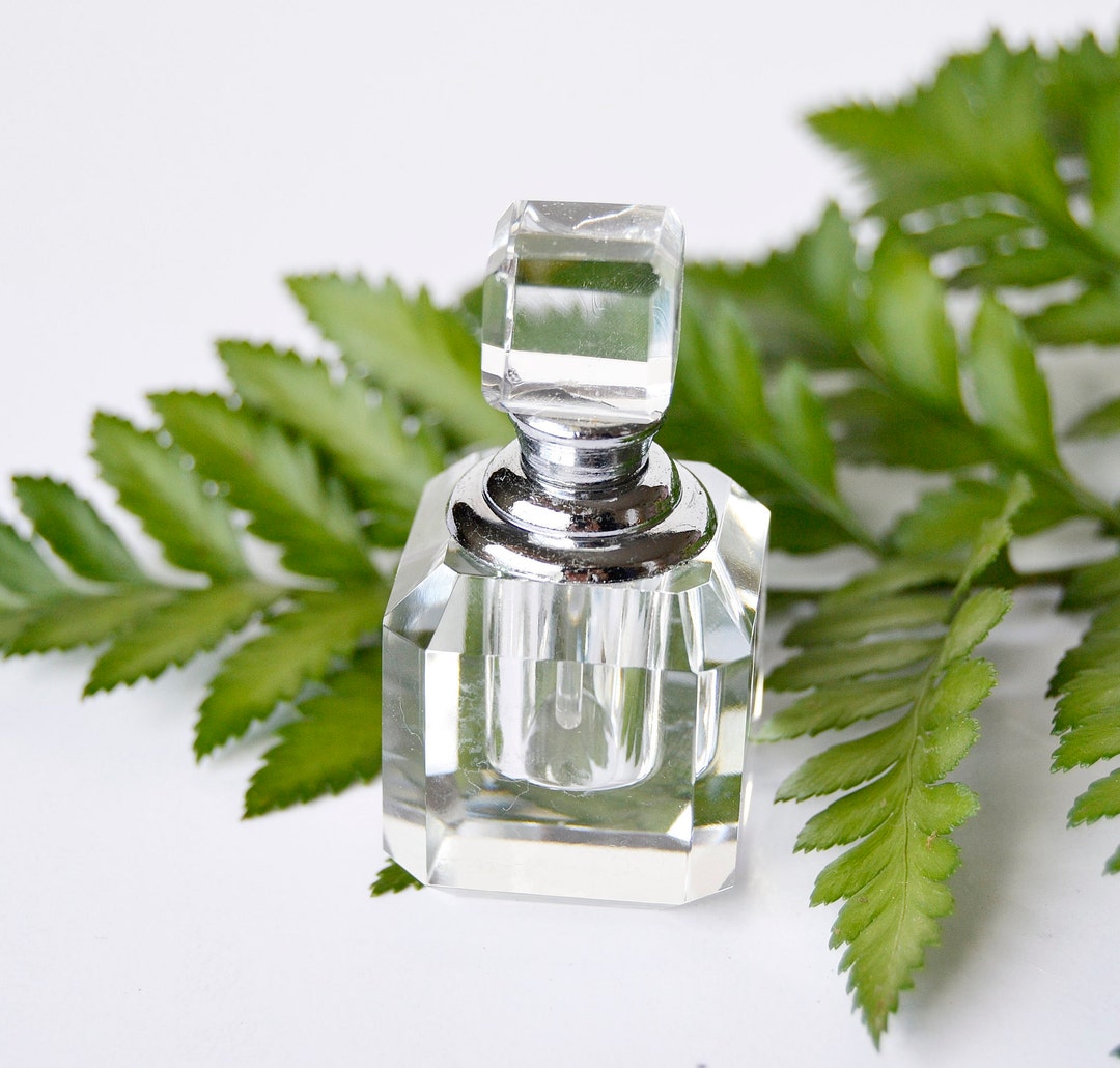Mini Perfume Bottle, Mini Cut Glass Perfume Bottle, Miniature Bottlle ...