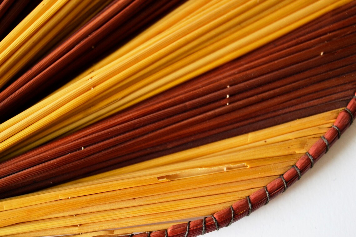 Ancient China Straw Fan Set - Etsy Canada