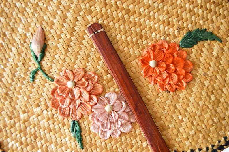 Ancient China Straw Fan Set - Etsy