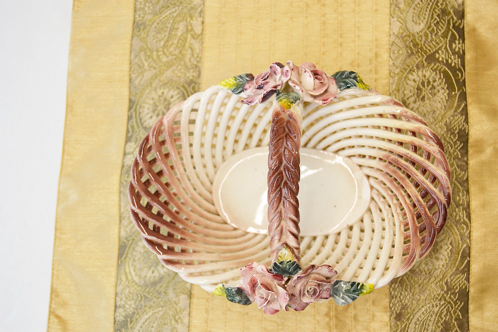 Porcelain Basket Vintage Porcelain Porcelain Crafts - Etsy