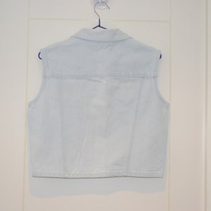 Light Blue Vintage Denim Vest - Etsy