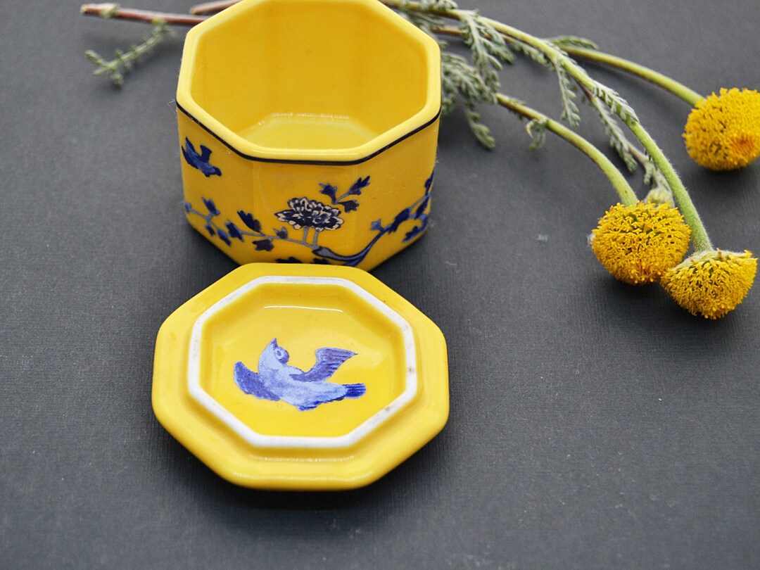 Vintage Porcelain Box Collection New Hand Drawn Meadow Fine Porcelain ...