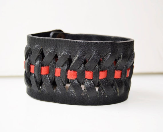 Leather bracelet | Etsy