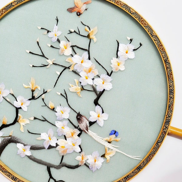 Hand Fan Embroidery - Etsy