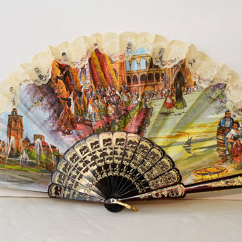 Victorian Fashion Fans - Etsy