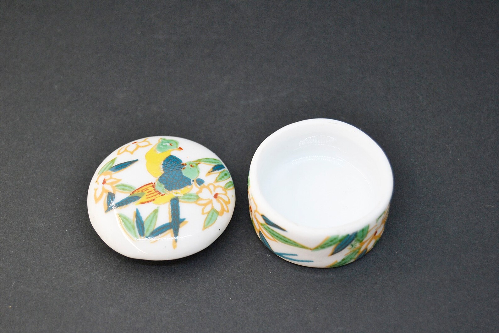 Porcelain Pillbox Small Box Round Box Mini Jewelry Box | Etsy