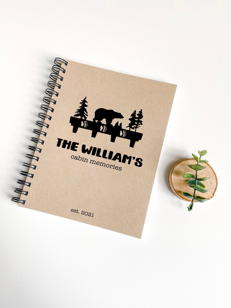 Personalized Cabin Journal Cabin Guestbook Family Memory - Etsy