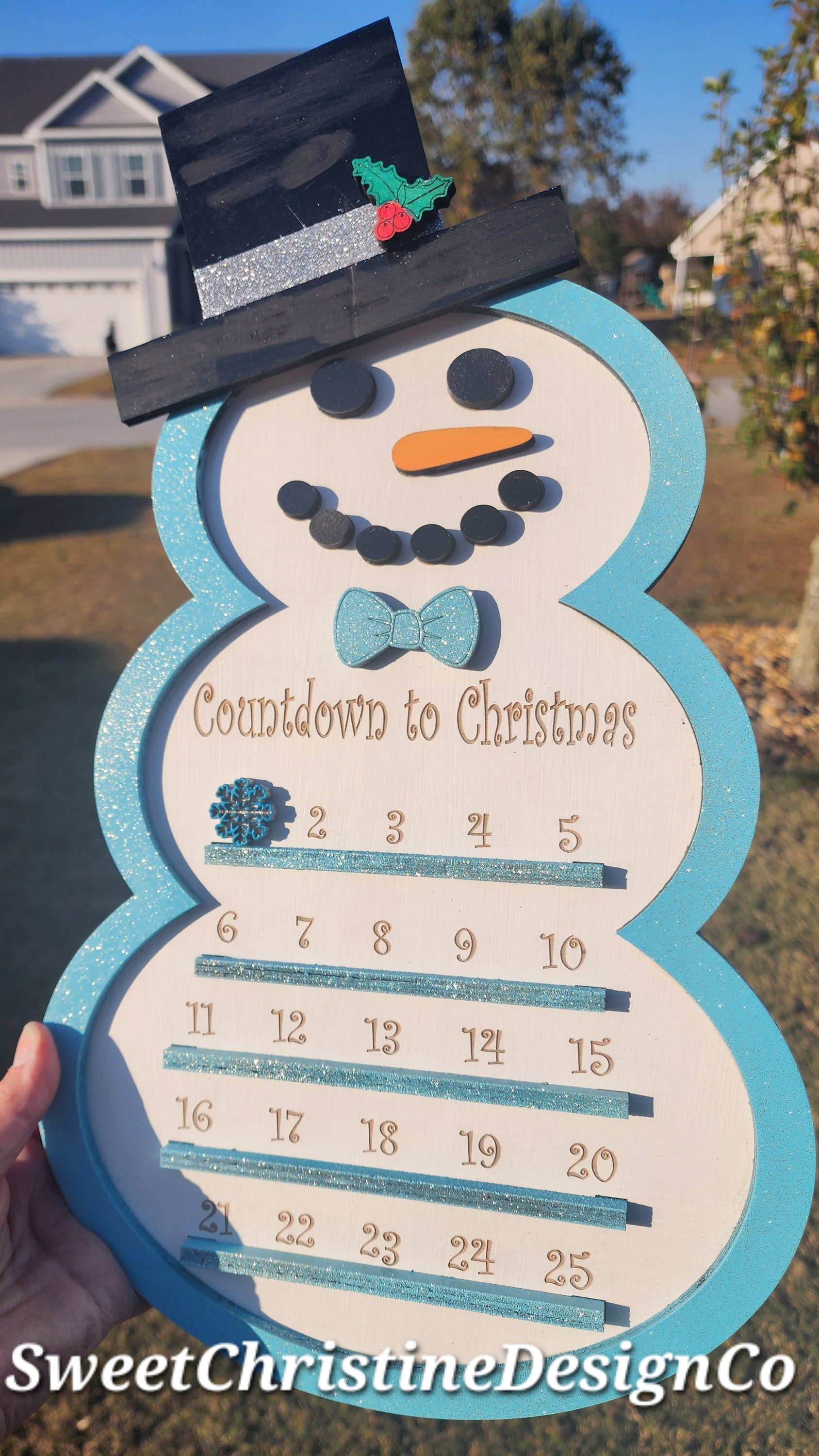 File Only Snowman Countdown to Christmas - Etsy Canada