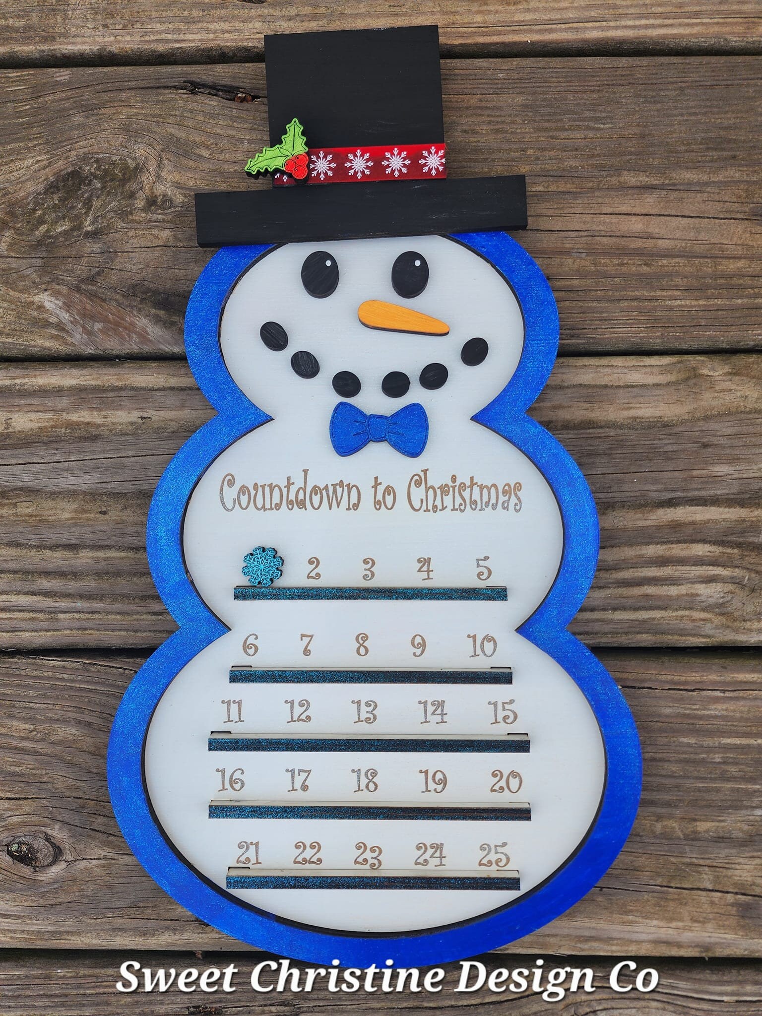File Only Snowman Countdown to Christmas - Etsy Canada