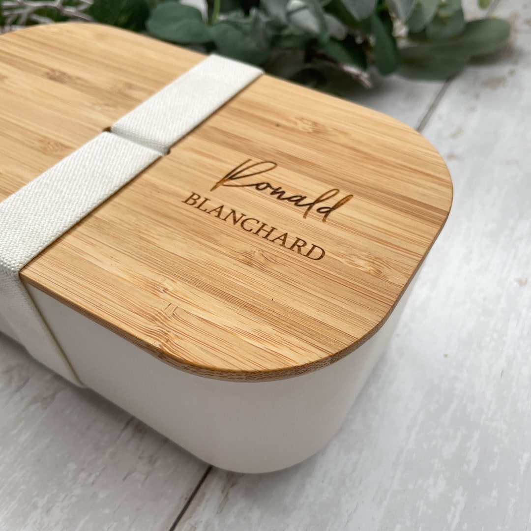 Personalised Bamboo Lunch Box | Eco Lunchbox | Snackbox | Childrens ...