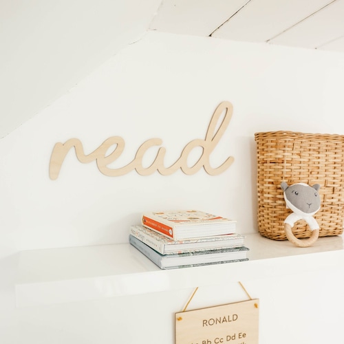 Wooden 'read' Wall Sign Nursery/playroom Decor - Etsy UK