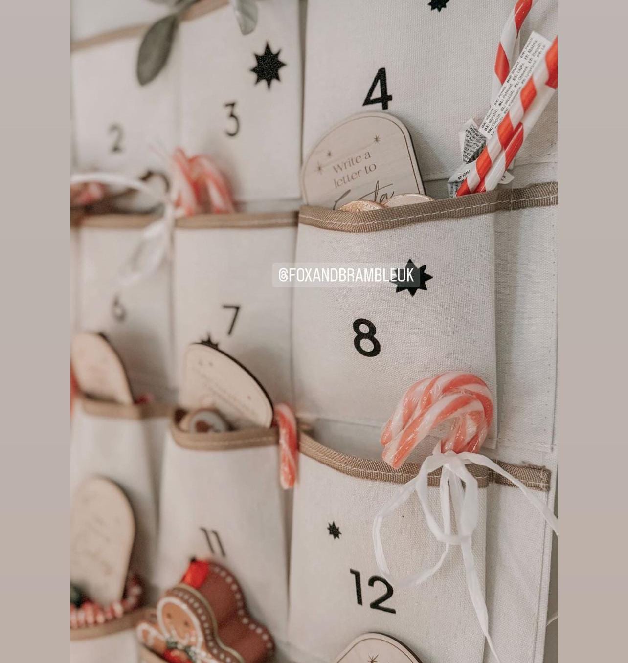 Set of 6 Wooden Advent Calendar Activity Cards - Customisable - Etsy