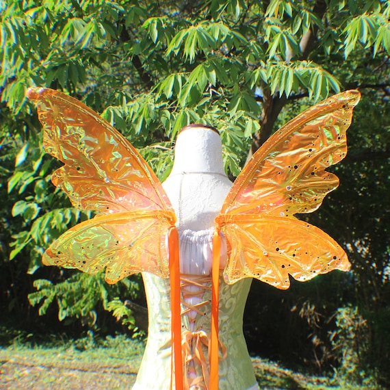 Orange Fairy Wings