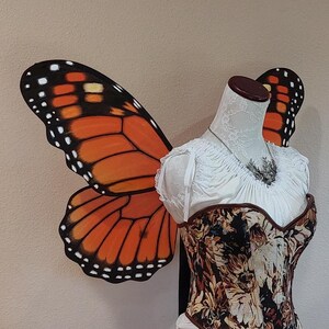Custom XL Hand Painted Monarch Butterfly Inspired Wings - Etsy