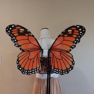 Custom XL Hand Painted Monarch Butterfly Inspired Wings - Etsy