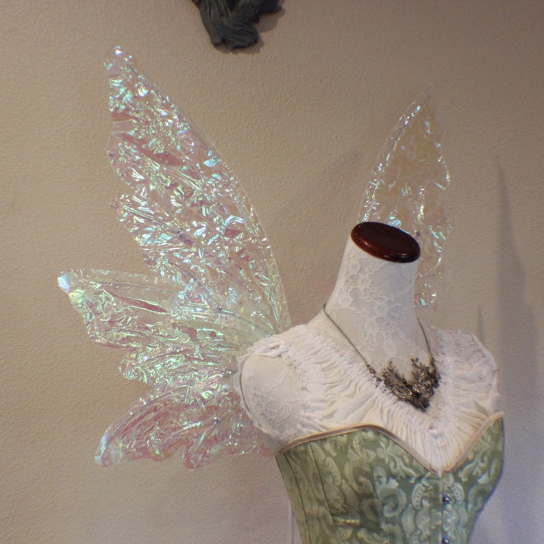 Custom Large White Iridescent 6 Wing Fairy Woodland Wings | Etsy