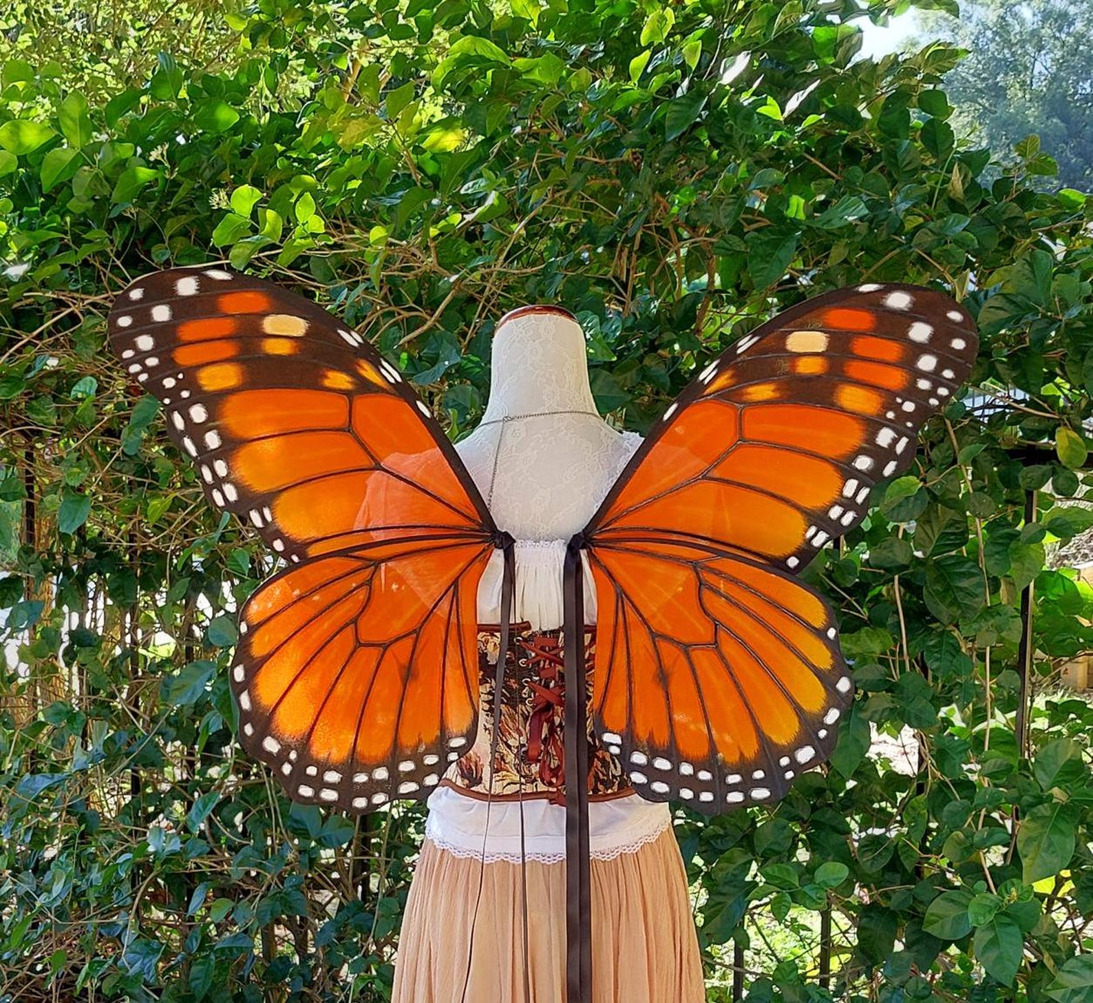 Custom XL Hand Painted Monarch Butterfly Inspired Wings - Etsy