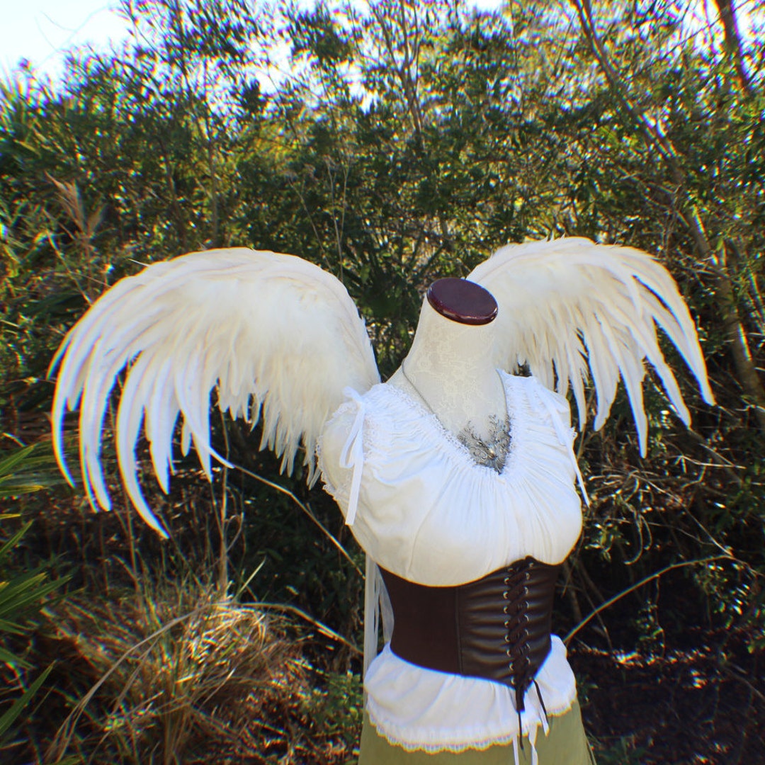 Custom Large Cream Feather Wings - Etsy