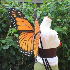 Custom XL Hand Painted Monarch Butterfly Inspired Wings - Etsy