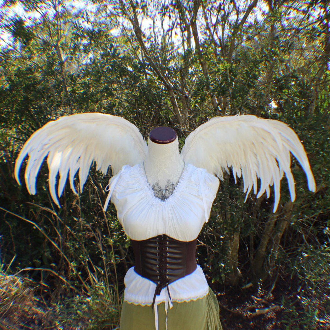 Custom Large Cream Feather Wings | Etsy