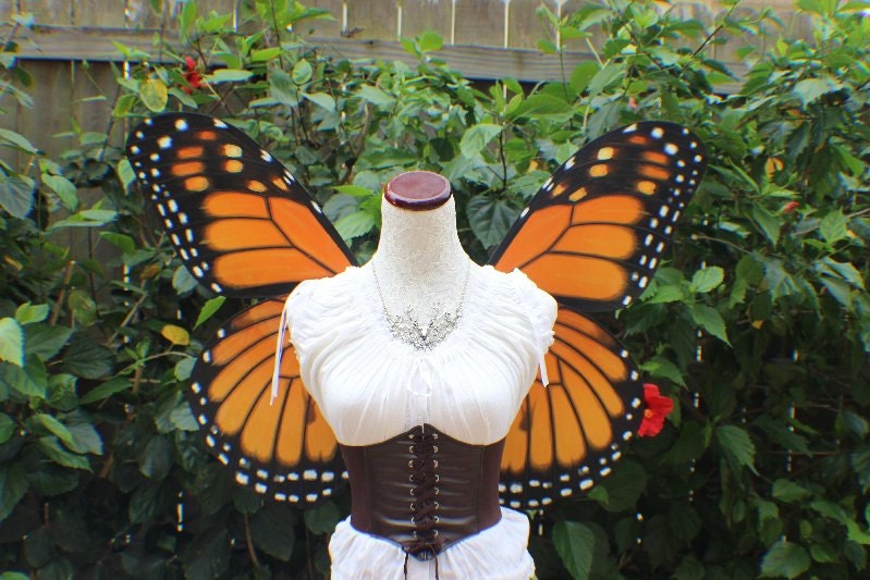 Custom XL Hand Painted Monarch Butterfly Inspired Wings - Etsy