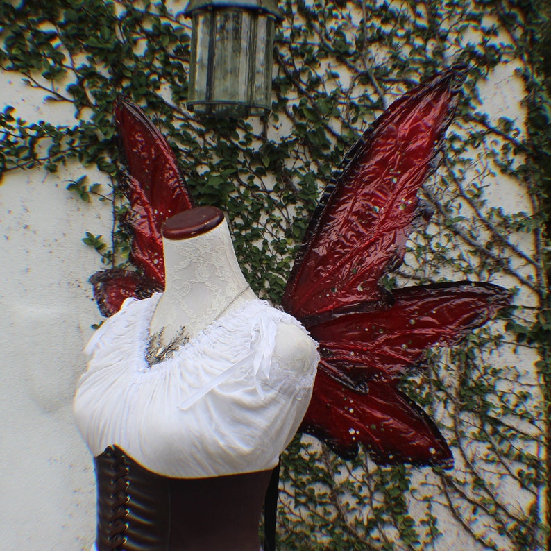 Custom Red and Black 6 Wing Fairy Woodland Wings - Etsy Ireland
