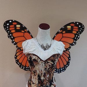 Custom XL Hand Painted Monarch Butterfly Inspired Wings - Etsy