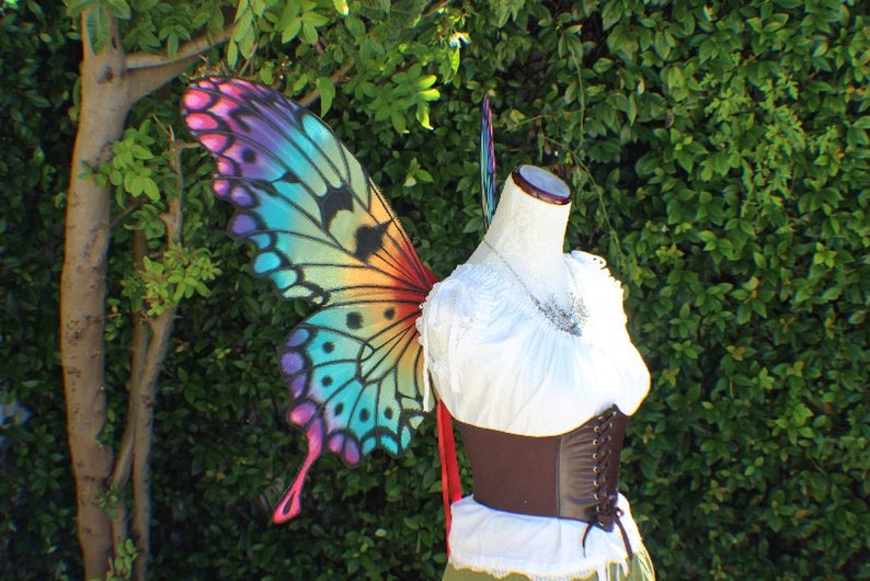 Custom Hand Painted Rainbow Swallowtail Butterfly Inspired - Etsy