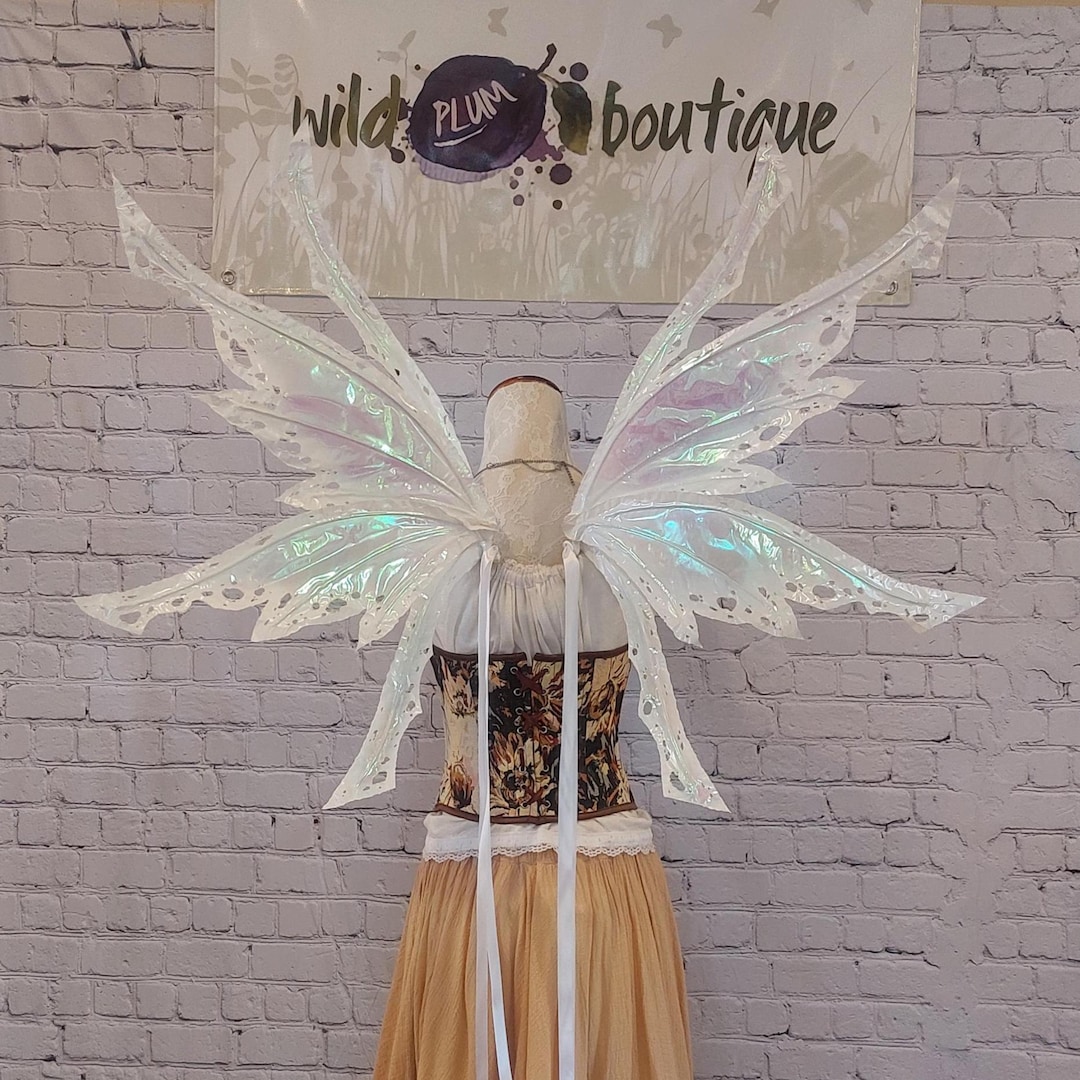 Mischief Fairy Wings With Feelers White Iridescent 8 Wing - Etsy UK