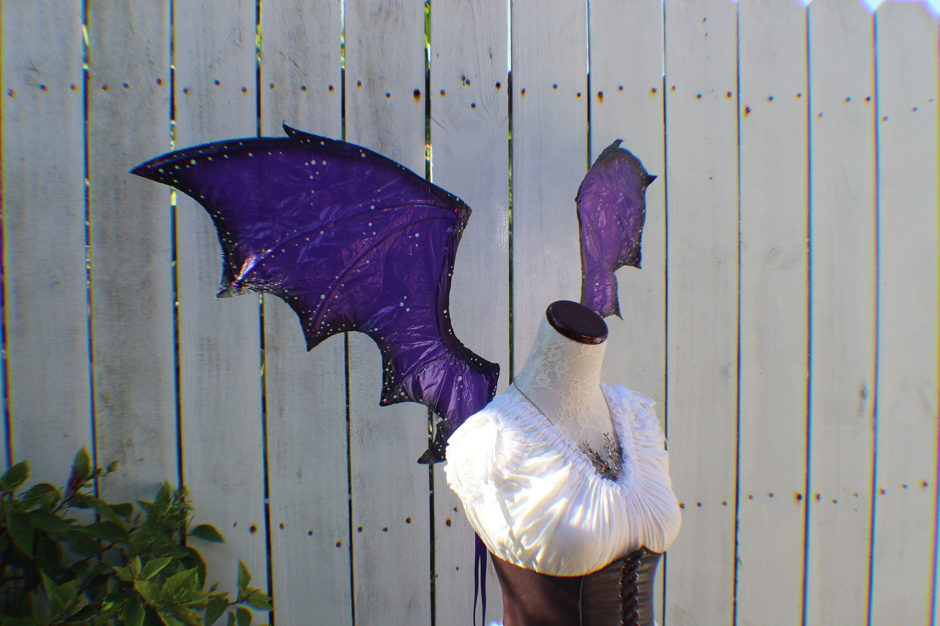 Purple Dragon Wings Costume