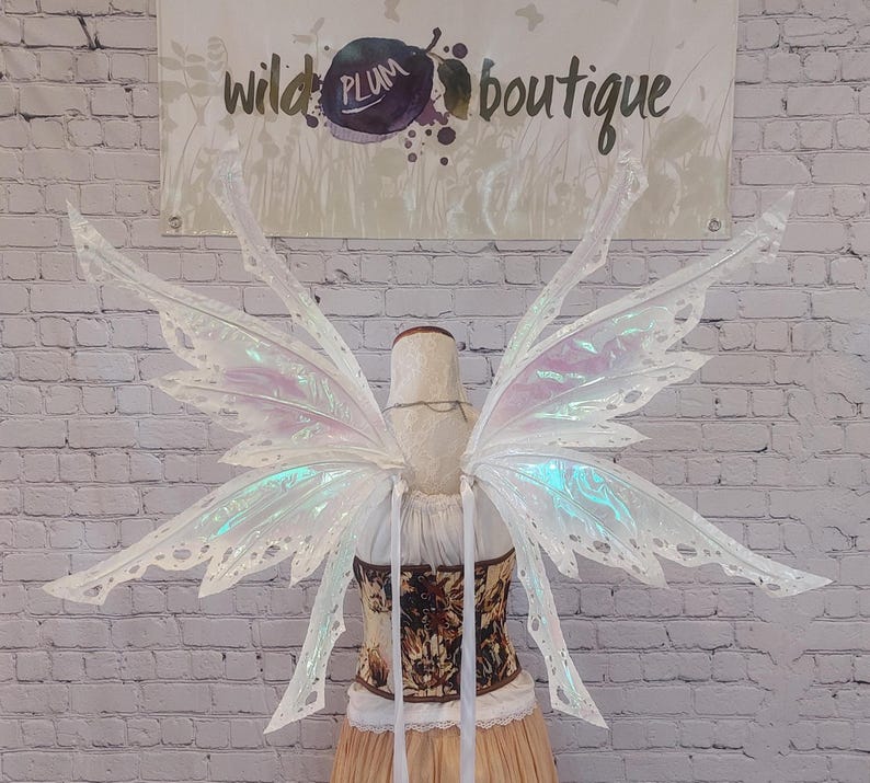 Mischief Fairy Wings With Feelers White Iridescent 8 Wing - Etsy UK