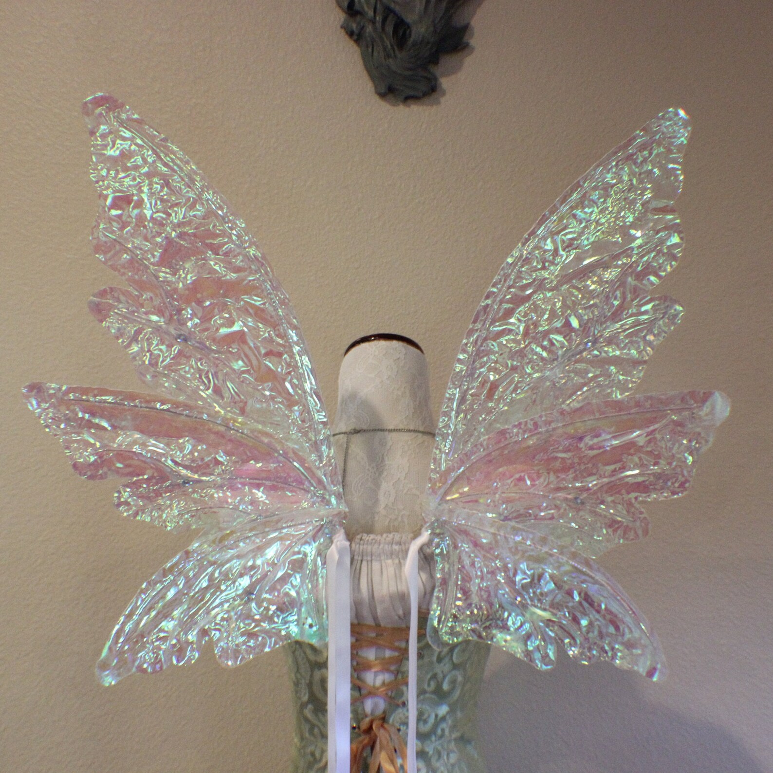 Custom Large White Iridescent 6 Wing Fairy Woodland Wings - Etsy